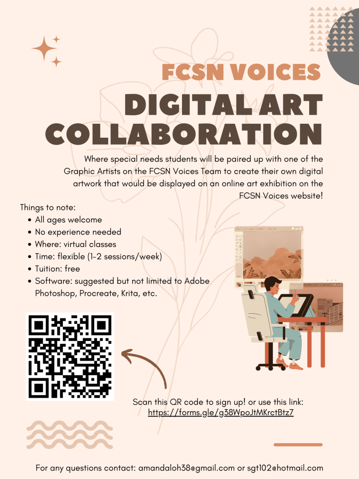 Launching the FCSN Voices Digital Art Collaboration!